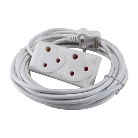 5 Meter Extension Cord 16A with Two Way Multi-plug Extension Lead – The ...